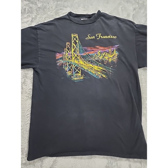 Tultex | Shirts | San Francisco Golden Gate Bridge Shirt Mens Xl 9s ...